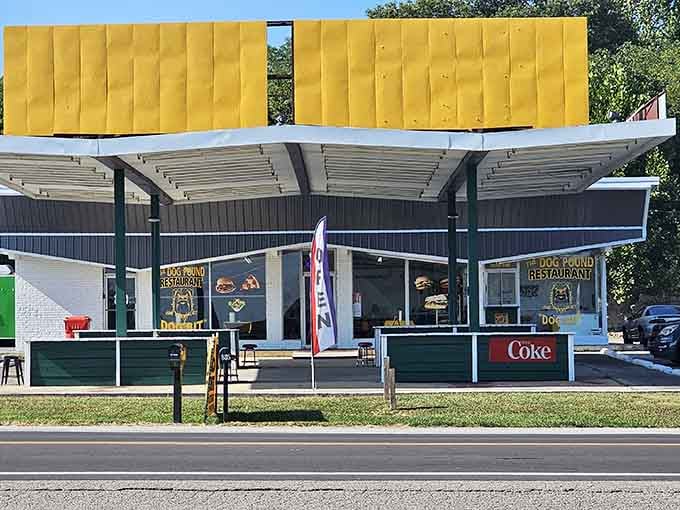 The bright yellow awning beckons like a beacon of deliciousness, impossible to drive past without stopping for a bite.