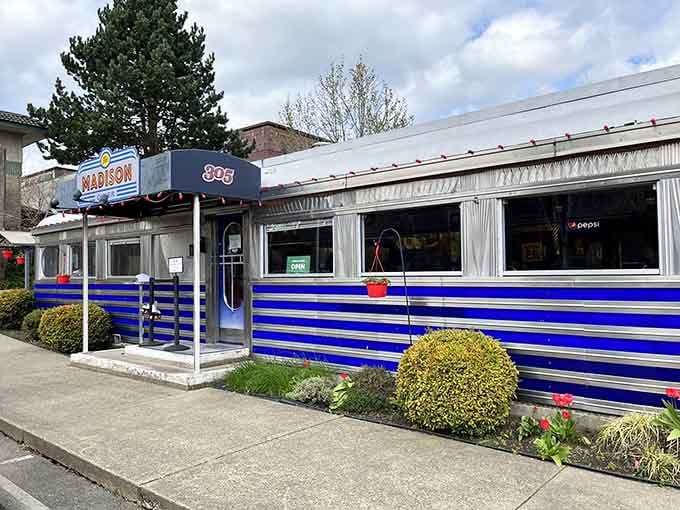 That gleaming blue and silver beauty isn't going anywhere, but your taste buds are about to take a journey.