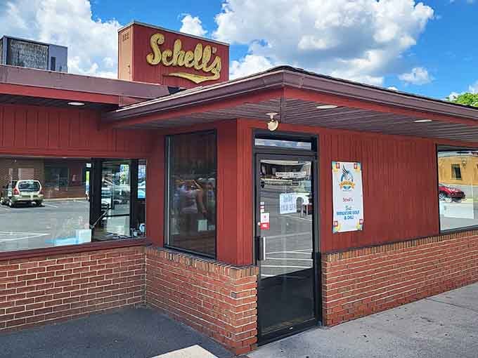 That retro sign and red barn exterior aren't just photogenic &ndash; they're a promise of good times ahead.