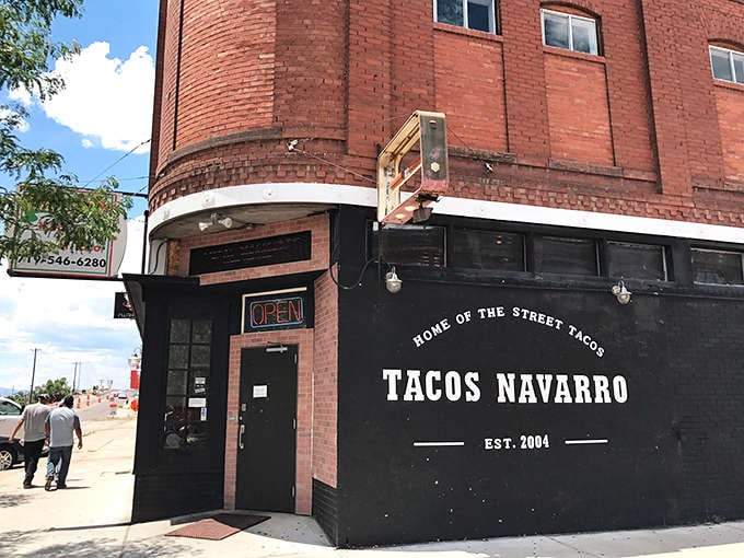 That "Home of the Street Taco" declaration on the brick exterior isn't just confidence, it's a delicious warning.