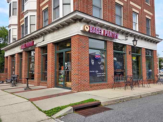 That corner location means double the windows for people-watching while you enjoy breakfast perfection in downtown Metuchen.
