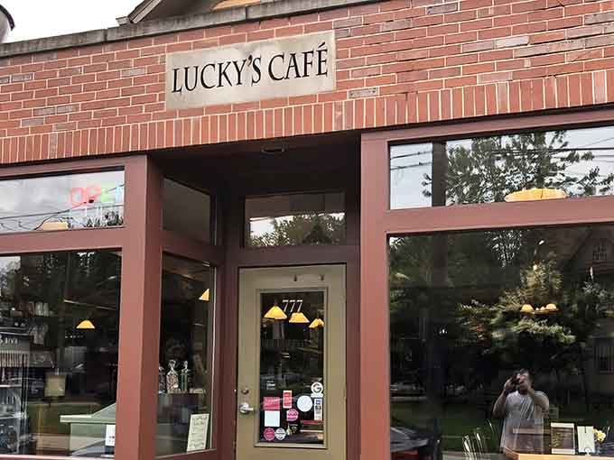 The pink-trimmed entrance welcomes you like an old friend who happens to serve exceptional breakfast every single day.