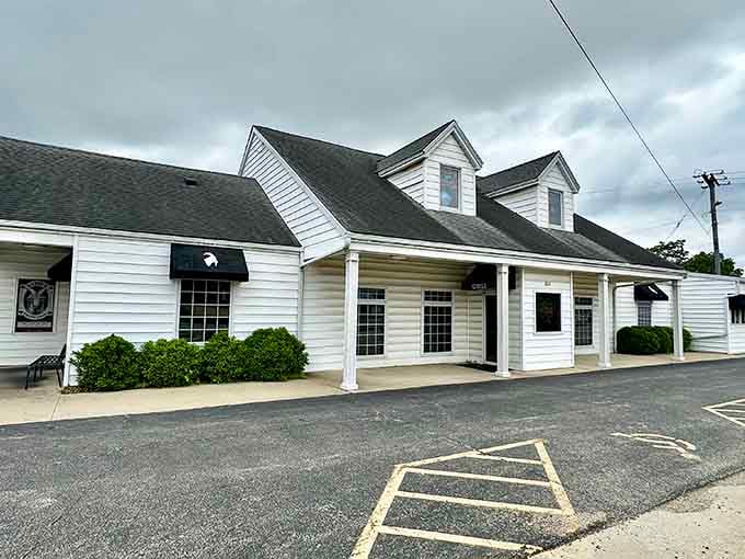 That unassuming white building with the black awnings? It's hiding some of the best food in central Illinois.