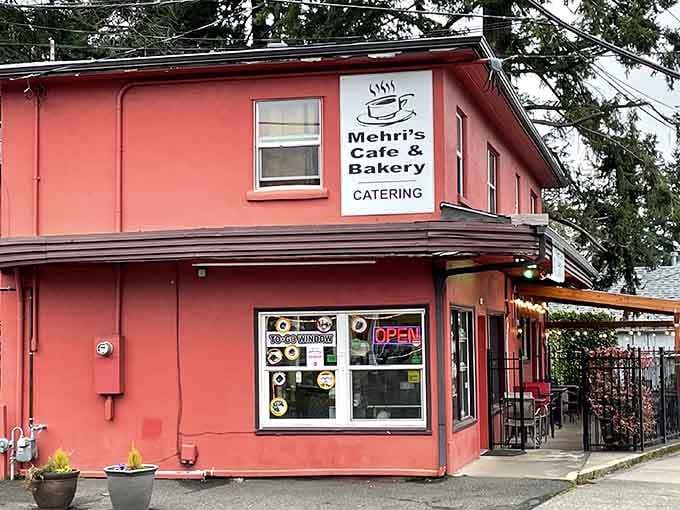 The covered patio offers a peaceful retreat where you can savor every bite while watching the neighborhood unfold.
