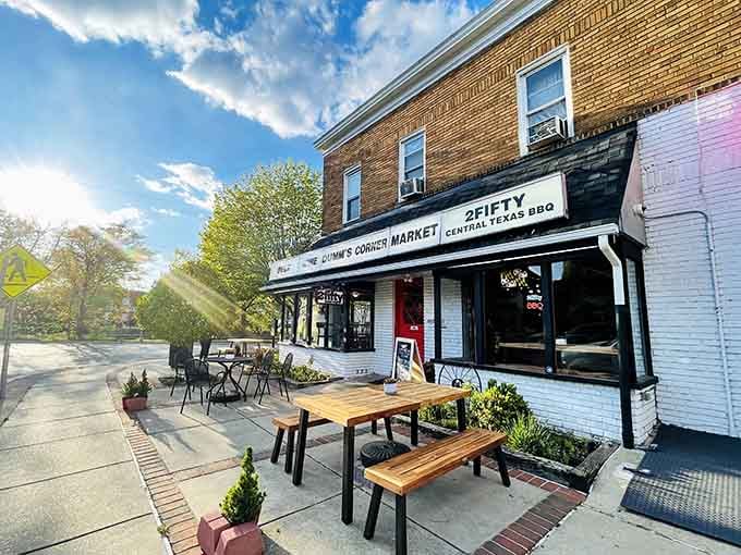 That charming brick facade isn't just for show; it's your gateway to barbecue paradise in Riverdale.