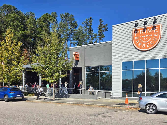 Prime Barbecue's sleek facade proves you don't need a shack to serve world-class smoked meat perfection.