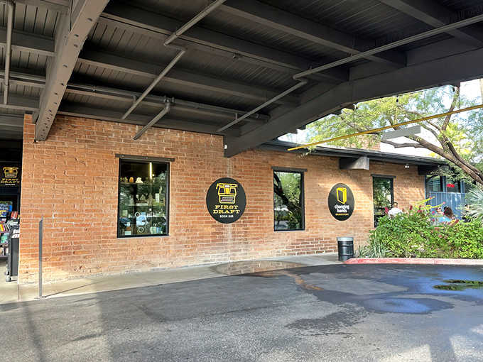 First Draft's exterior welcomes you like that cool friend's house where all the best conversations happen.