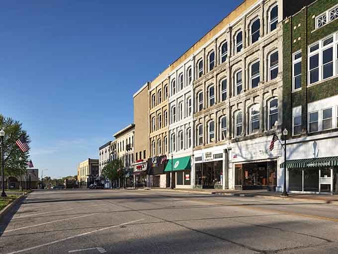 These historic storefronts have witnessed more than a century of commerce, gossip, and probably some questionable fashion choices.