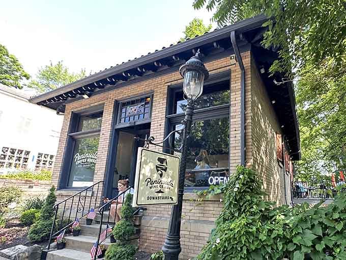 That charming brick facade practically whisper "come inside, we've got the good stuff waiting."