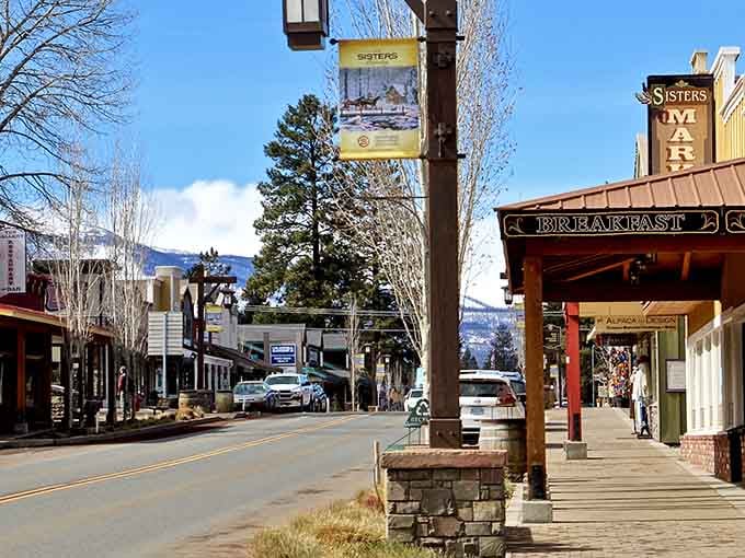 That Western facade isn't just for show; it's the genuine article wrapped around a town that actually lives it.