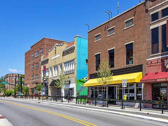 Downtown West Lafayette serves up colorful storefronts and walkable streets that make window shopping feel like an adventure.