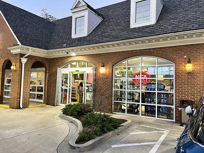 That brick exterior with the glowing windows is like a beacon calling you home to burger bliss.