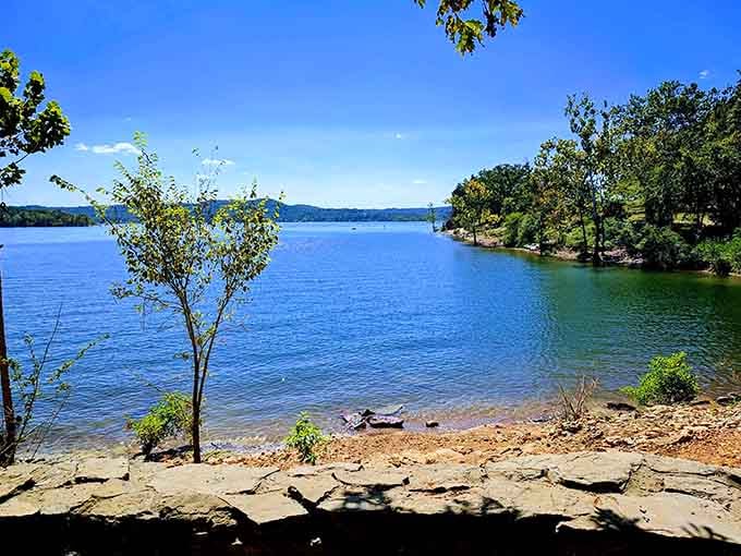 Water this clear makes you wonder if someone forgot to add the murk that usually comes with lakes.
