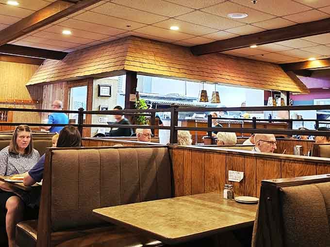 Comfortable booths and a welcoming atmosphere make this the perfect spot for serious pizza consumption.
