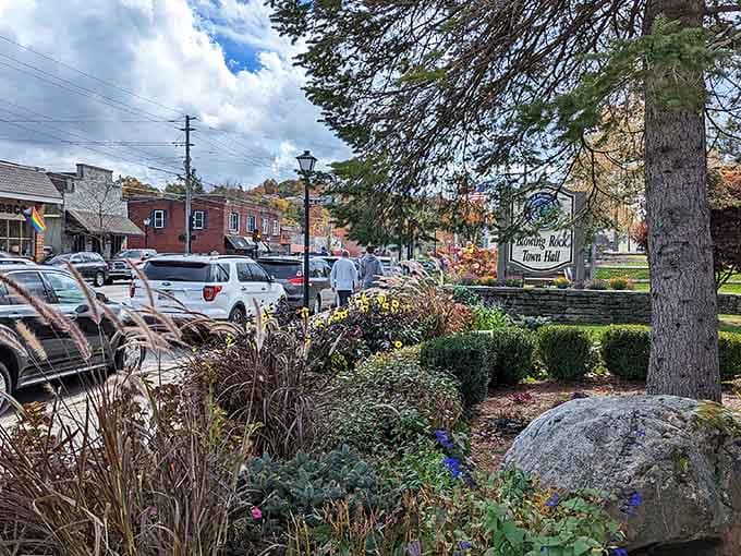Welcome to downtown Blowing Rock, where autumn puts on a show that makes other seasons jealous of its wardrobe.