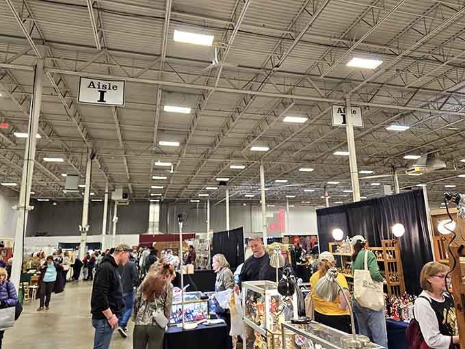The bustling crowd navigating vendor booths creates that electric energy you just can't get scrolling online at midnight.