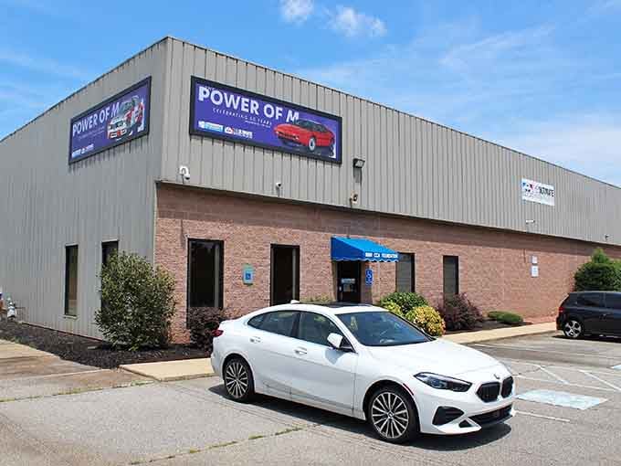 From the outside, you'd never guess this unassuming building holds automotive treasures that'll make your heart race.