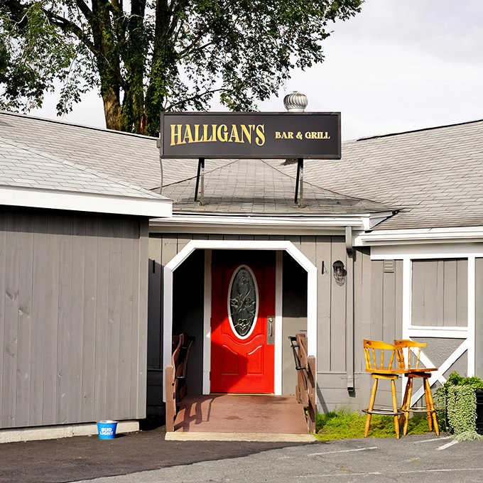 That brilliant red door isn't just for show, it's your gateway to comfort food with a heroic twist.