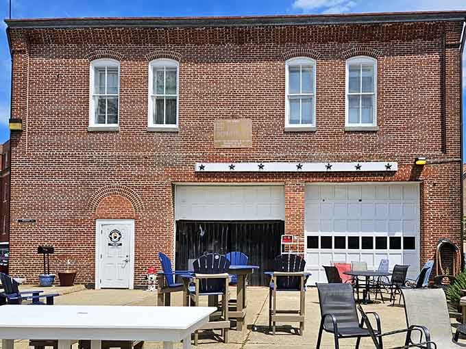 That classic brick facade isn't just for show; it's the real deal from an era when firehouses were community landmarks.