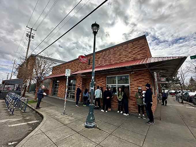 Pine State Biscuits' brick exterior draws crowds like a rock concert, except the headliner is buttermilk and butter.