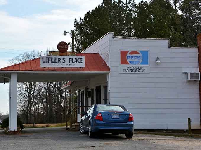 Classic roadside architecture meets century-old tradition, complete with a vintage Pepsi sign that's probably seen some stories.