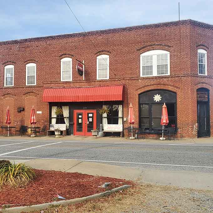 Classic brick architecture meets small-town charm where the best meals happen when you're willing to wander off the map.