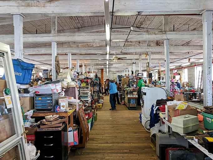 Those wooden floors and white columns create the perfect backdrop for your next great discovery hunt.