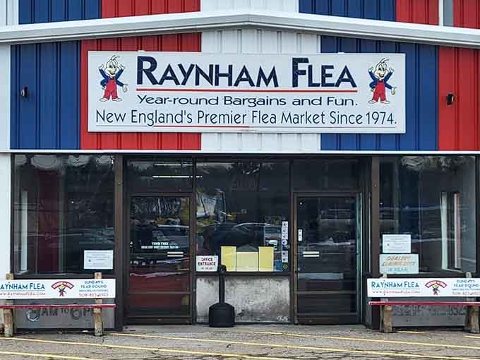 Those benches out front aren't just for resting your feet after finding the deal of the century.