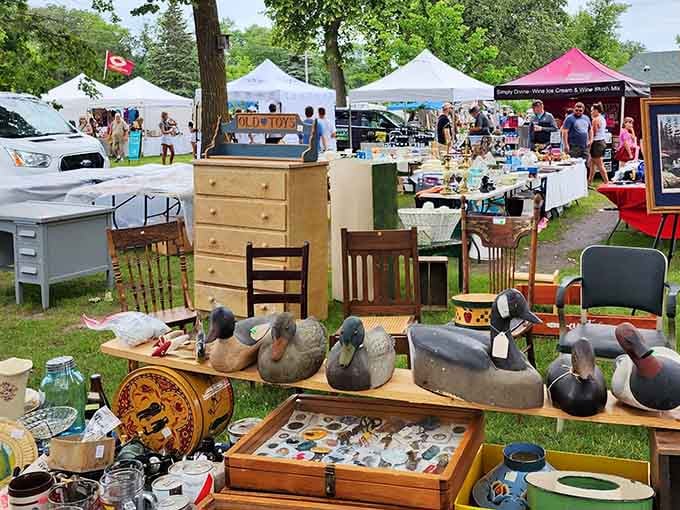 When vintage duck decoys share table space with antique fishing reels, you know you've found Minnesota's happy place.