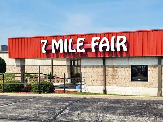 The bold lettering says it all: you've arrived at a place where treasure hunting becomes an Olympic sport.