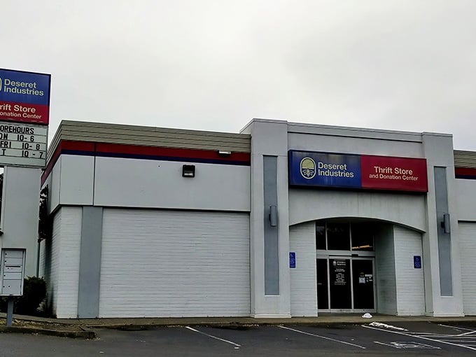 That clean, welcoming facade is your first hint that this thrift shopping experience is going to exceed every expectation.