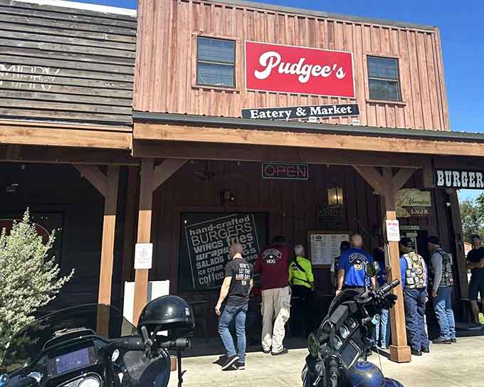 That line of motorcycles outside tells you everything you need to know about where the good food hides in Florida.
