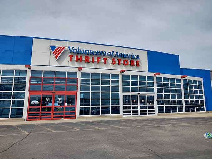 Those red entrance doors are the gateway to hours of browsing you definitely didn't plan for this morning.