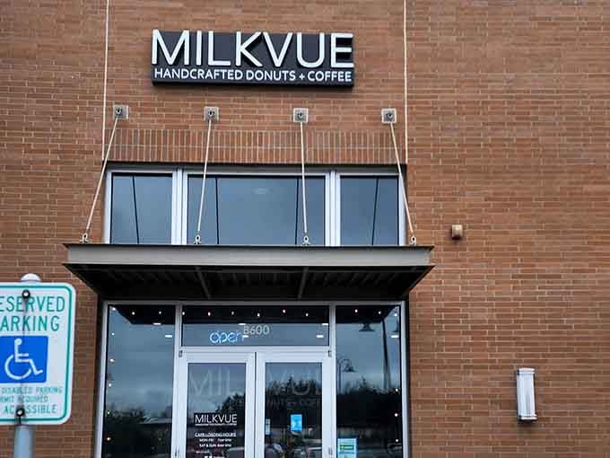 Modern minimalism meets donut dreams at this Gig Harbor gem that's redefining your morning routine one pastry at a time.