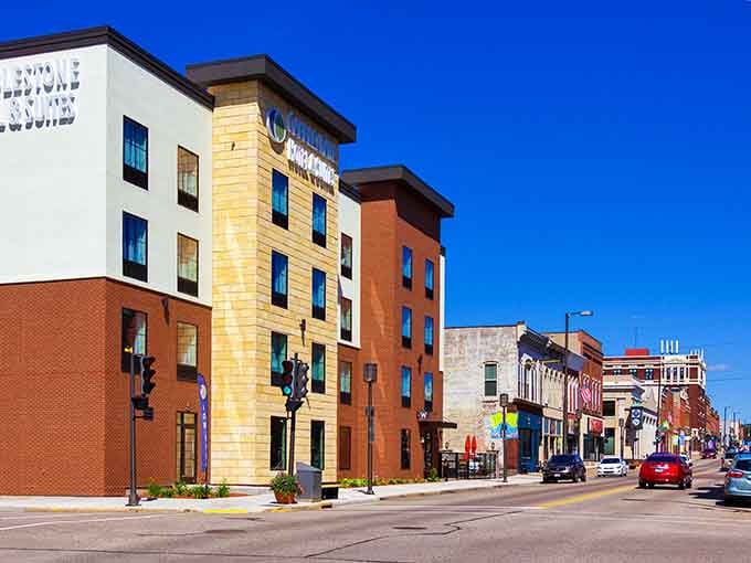 Modern meets historic in a downtown that proves small-town Wisconsin knows exactly how to blend old and new beautifully.
