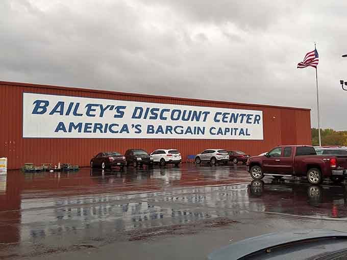 That bold claim on the red building isn't just marketing, it's a promise backed by aisles of incredible deals.