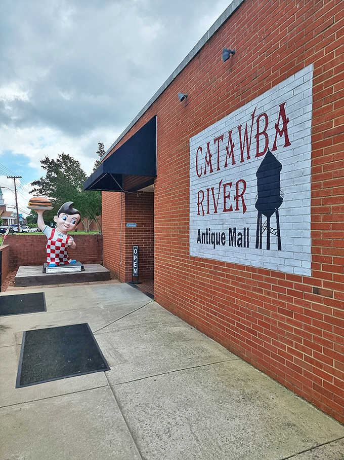 That vintage Big Boy statue outside isn't just decoration, it's your first clue that treasures await inside.