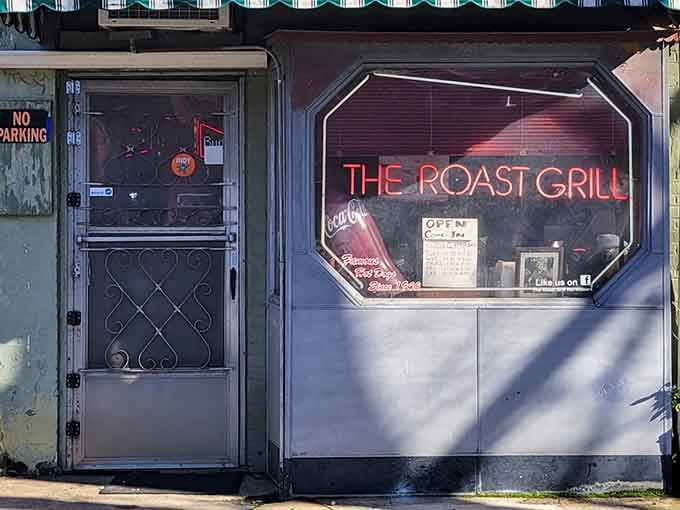 Behind that modest door lies a temple of simplicity where hot dogs reign supreme and pretension doesn't exist.