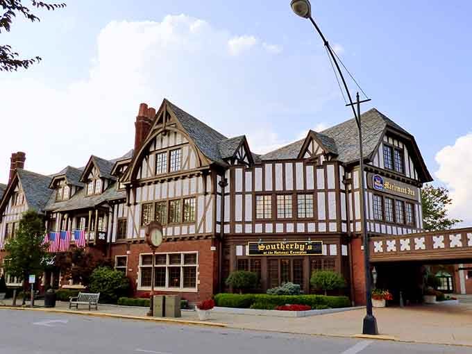 Tudor architecture so authentic, you'll check your passport to confirm you're still in the Midwest.