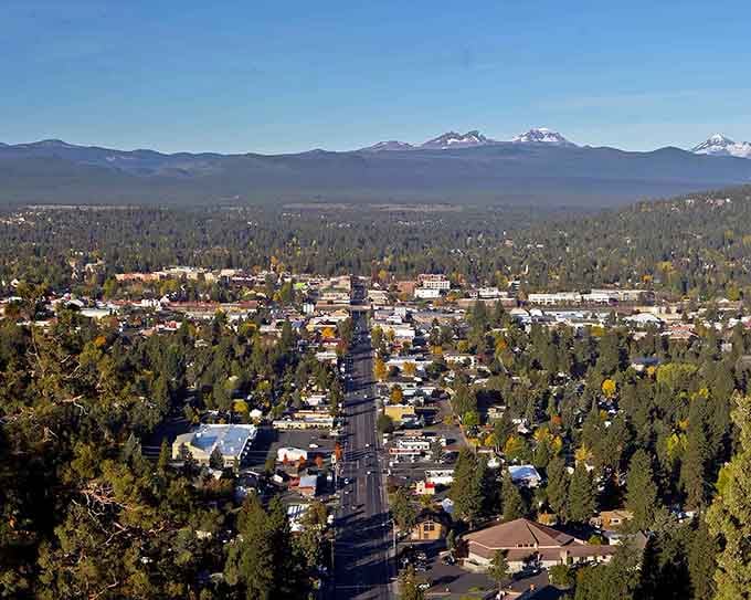 Those Cascade peaks aren't a screensaver, they're your actual view while running errands in this ridiculously photogenic mountain town.