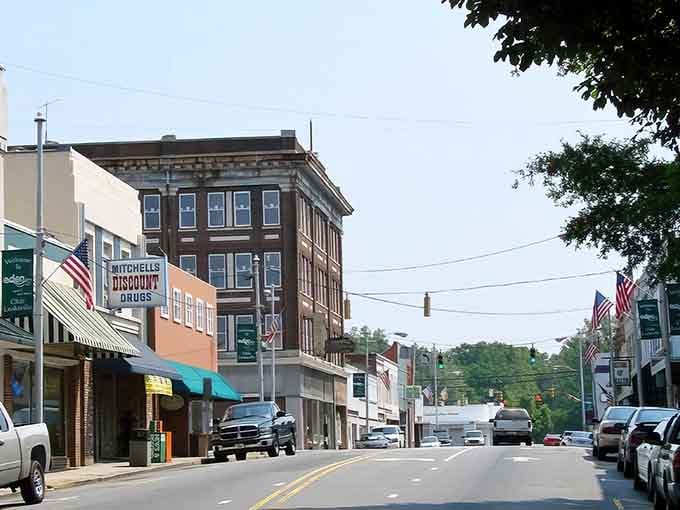 Those pastel storefronts aren't a movie set, they're the real deal where actual people shop and live affordably.