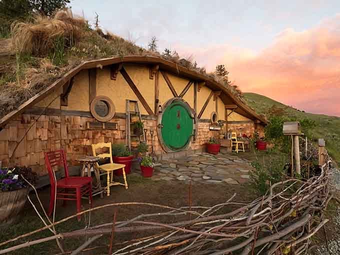 That iconic green door isn't just an entrance, it's a portal to pure imagination nestled in Washington's hills.