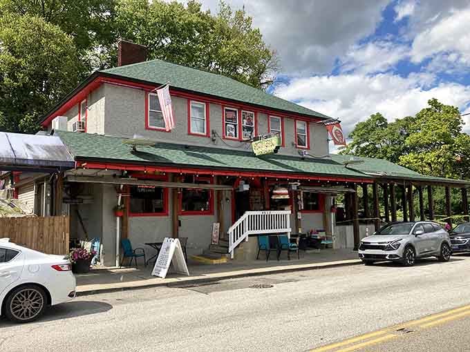 That colorful exterior isn't just inviting you in, it's practically demanding you stop for a burger immediately.