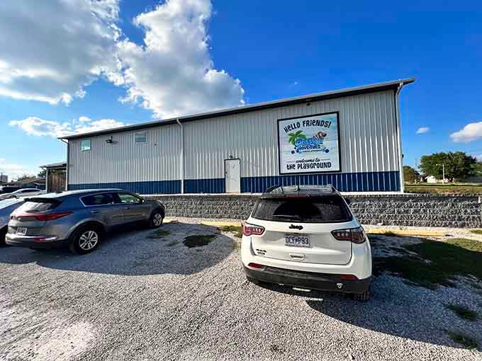 From the outside, you'd never guess this unassuming building holds an entire ocean of adventure inside.