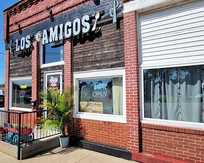 That brick facade isn't just charming, it's your first clue that something special awaits inside this downtown gem.