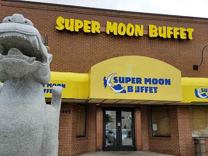 That stone lion isn&rsquo;t just decorative, it&rsquo;s standing watch over a seriously tempting buffet experience.