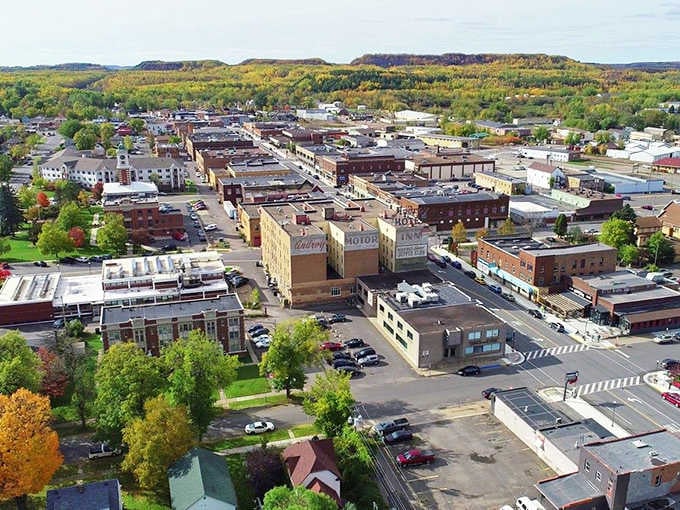 Aerial views reveal a town that knows exactly what it is: authentic, unpretentious, and refreshingly real.