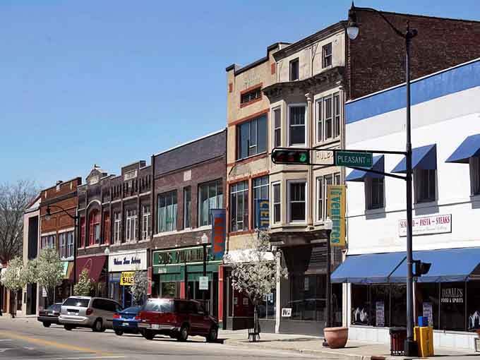 These beautifully preserved storefronts prove that character beats cookie-cutter development every single time, no contest whatsoever.