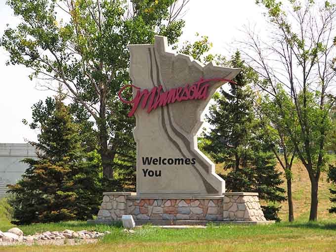 That moment when geography becomes performance art, and you're the delighted audience member pulling over for proof.