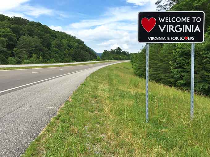 The most beautiful billboard you'll ever see, especially when you're returning from a long trip away.